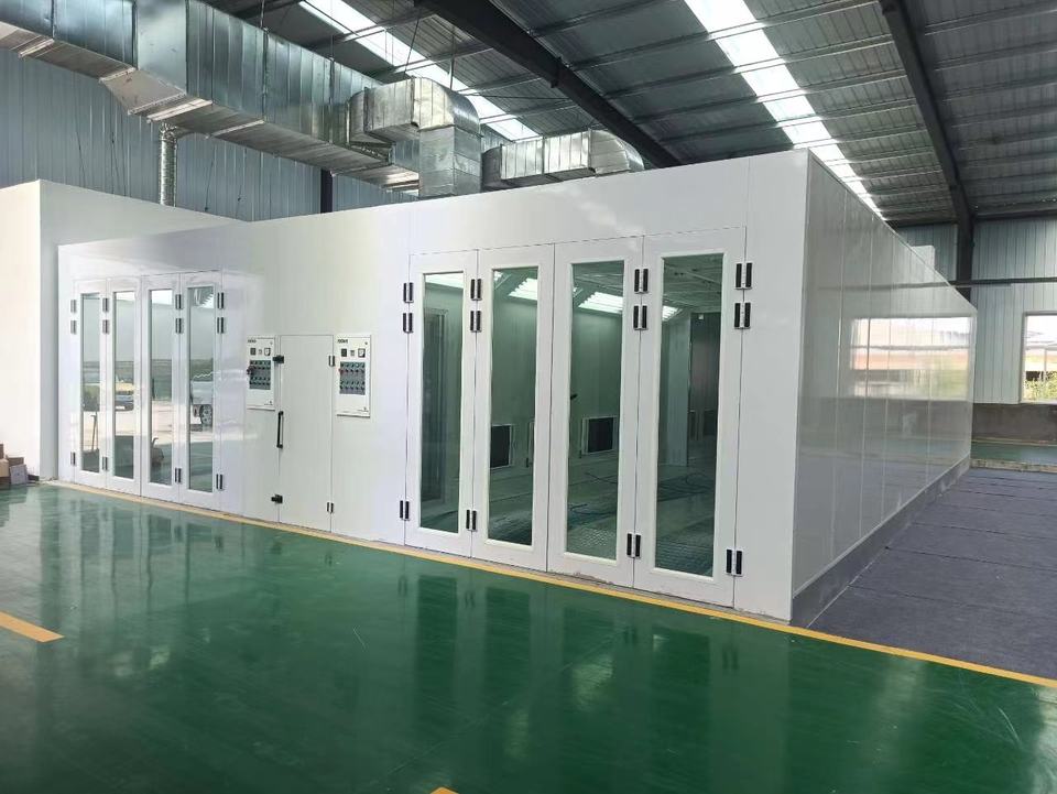 Auto Spray Booth CE Certified 1000 LUX Illuminance 12-Month Warranty ...