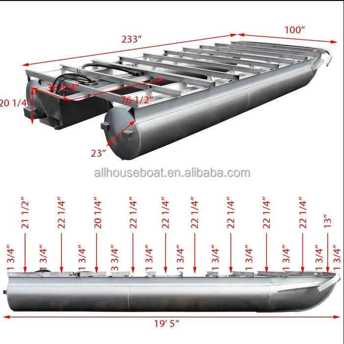 High Quality Airtight Aluminum Pontoon Tubes for Houseboats