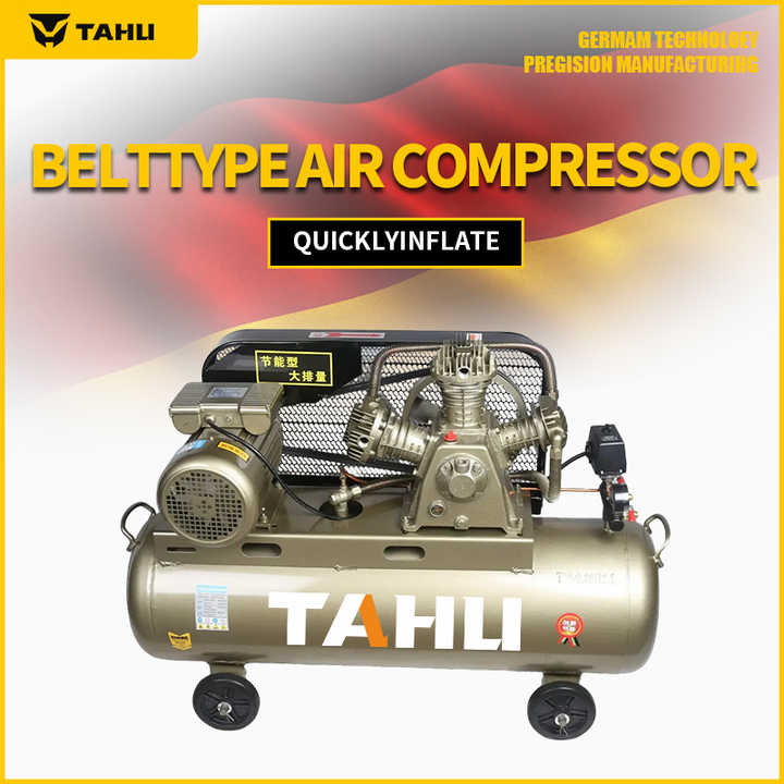 4HP Portable Piston Compressor diesel Engine Power Belt Driven air ...