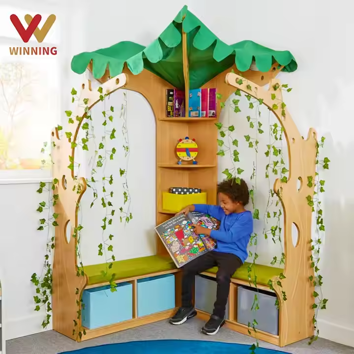 Montessori Daycare Library Tree Bookshelf for Kindergarten