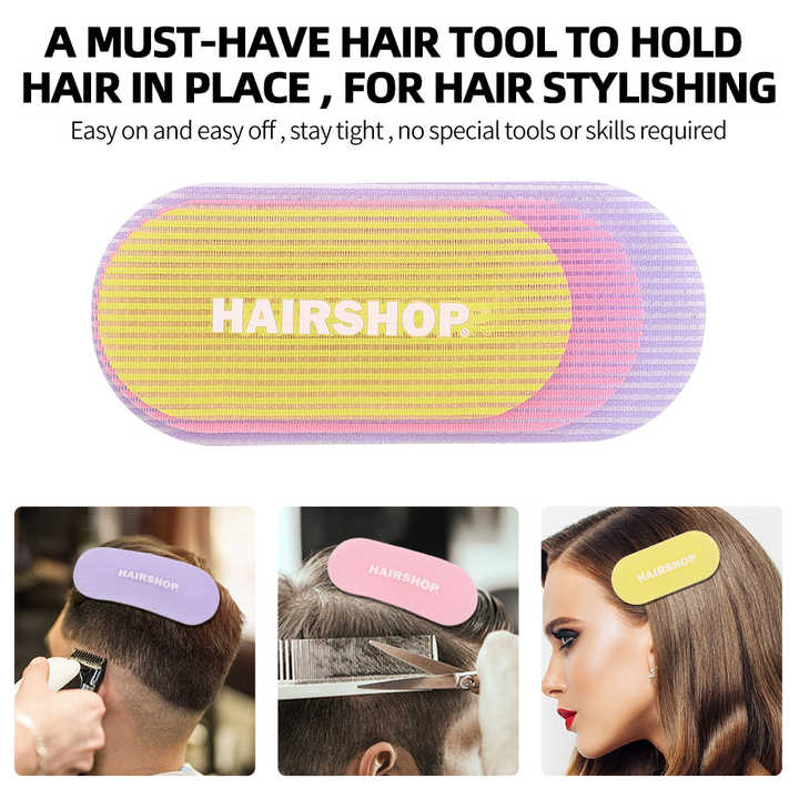 Hair Cutting Colorful Nylon Hair Holder Sticker Magic Barber Velcro ...
