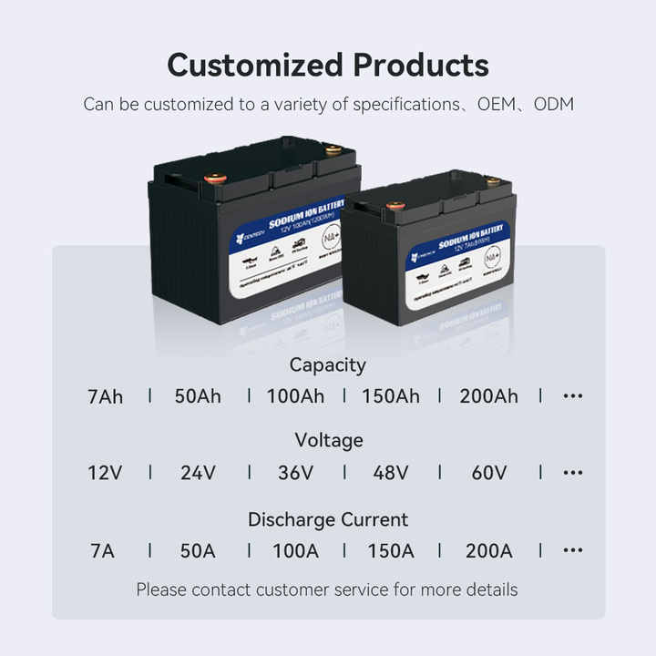 OEM&ODM Sodium-Ion Battery 12V 24V 36V 48V 60V 72V NA Sodium Battery ...