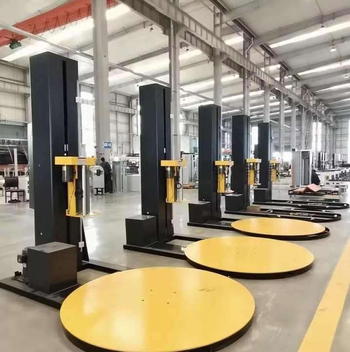 T1650F Pallet Stretch Film Wrapping Machine Pallet Turntable Stretch ...