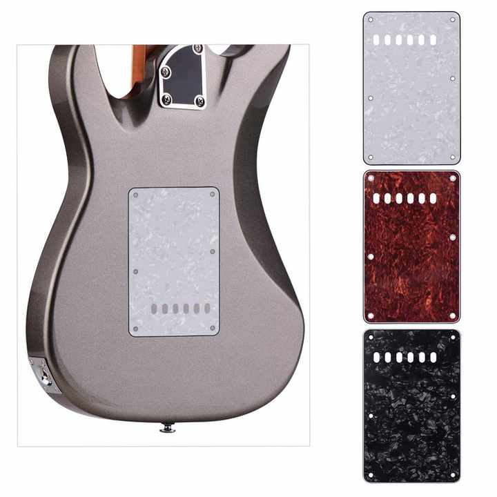 6 Holes 3-Ply Guitar Backplate Tremolo Back Cover Replacement for ST ...