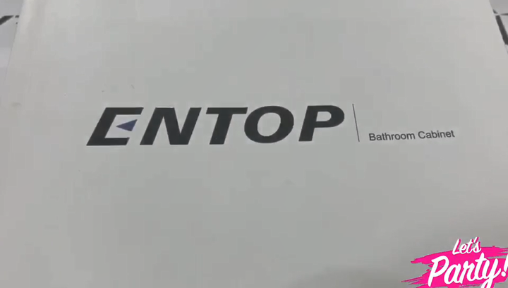 Entop Hotel Wall-Mounted Floating Vanity Cabinet with Smart Mirror