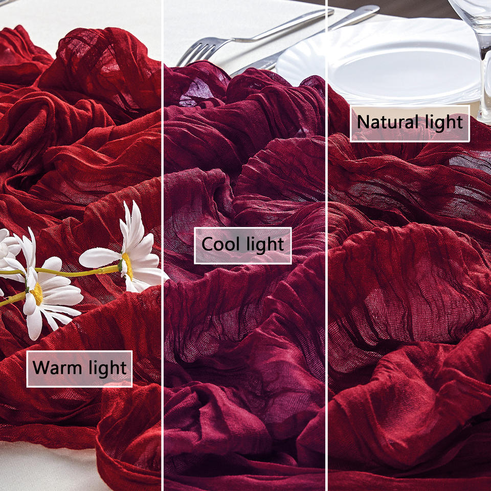 10 Pack Burgundy Cheese Cloth Table Runners 35x70in Cheesecloth Table ...