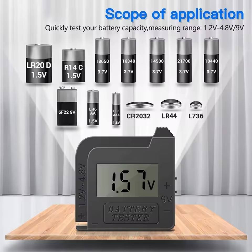 168max Digital Lithium Battery Capacity Tester Universal Test Checkered ...