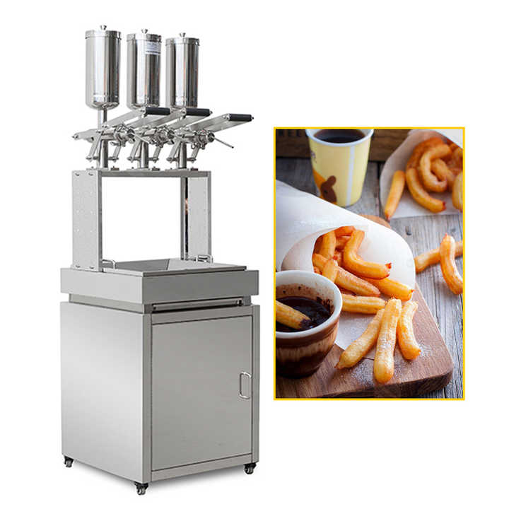 2 in 1 Filler Machine with 30L Fryer Machine Churros Fourré Italienne ...