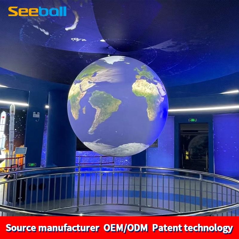 Seeball 60 cm to 500 cm 360 Degree External Projection Spherical Screen ...