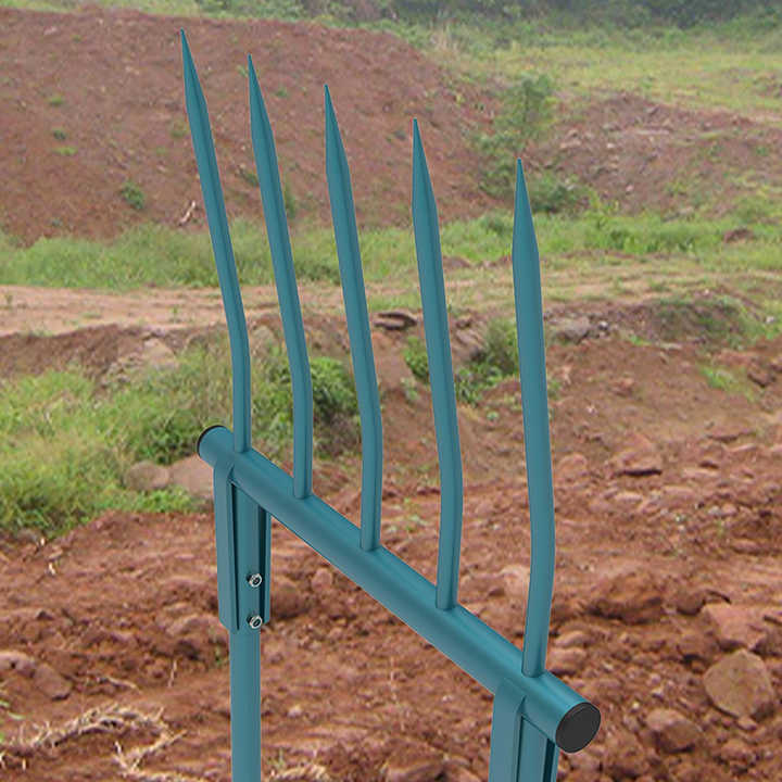 JH-Mech Strong Broadfork Hand Tiller Reliable 55*20 Inch Ergonomic U ...