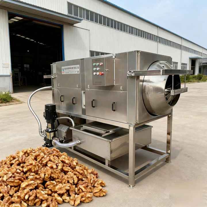 Peeling Stripping Electric Washing Machine Sheller Peeled Skin Walnut Peeling Shell Peeling ...