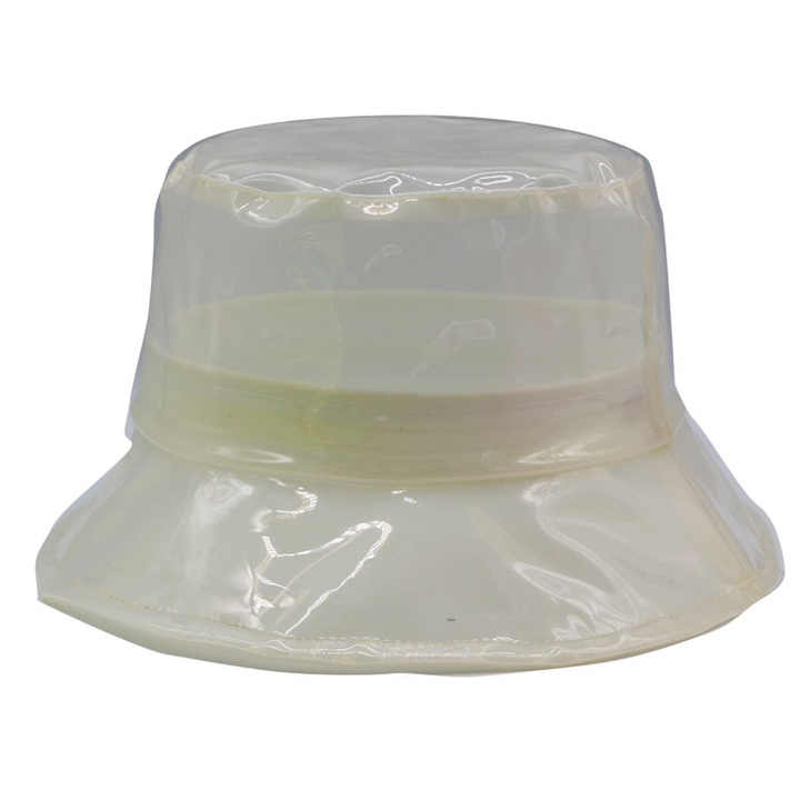 Transparent PVC Rain Hat - Fashionable & Functional Gear