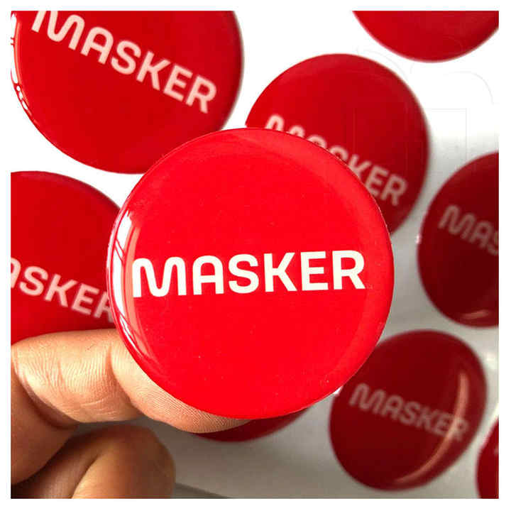 Customized 3D Waterproof Epoxy Vinyl Sticker Printing Resin Dome Llabel ...