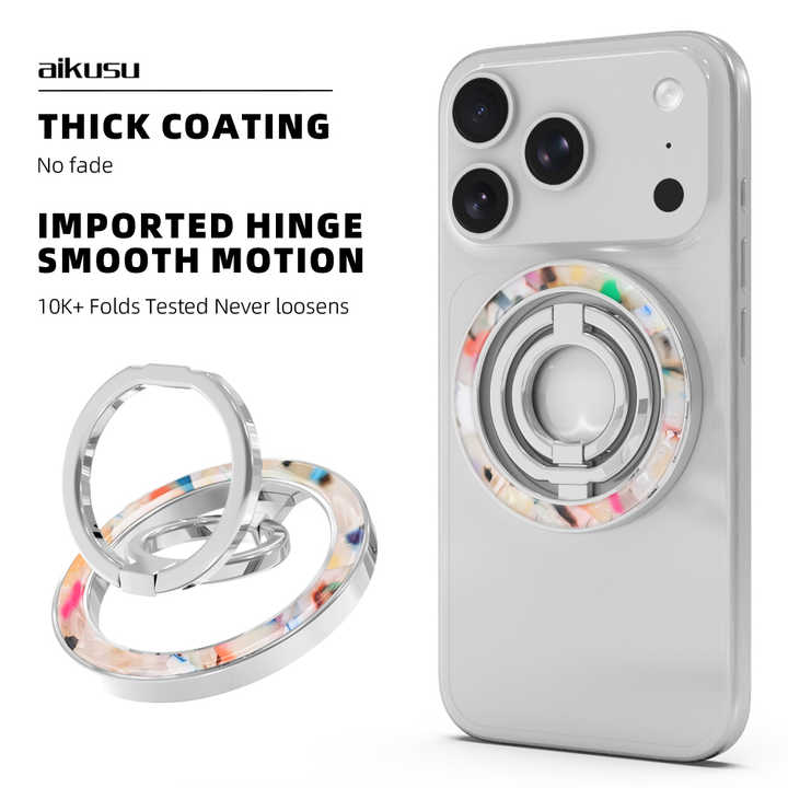 Aikusu Epoxy Golden Dual-fold Camera Fun Shot pop Sockets Custom Cute ...