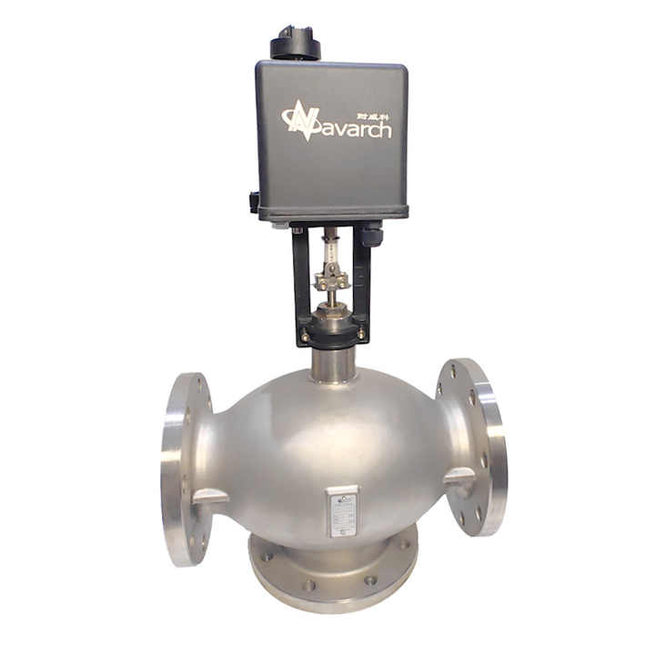 DN50 Stainless Steel Motorized Regulator Valve Flange Flow Proportional ...
