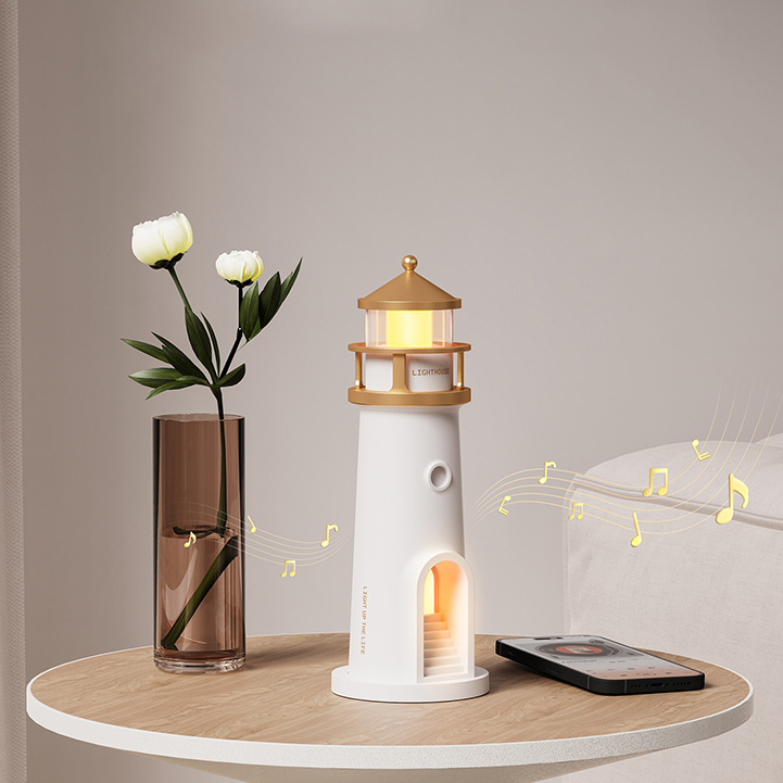 Remote Control Moon Lighthouse Lamp - Portable Night Light