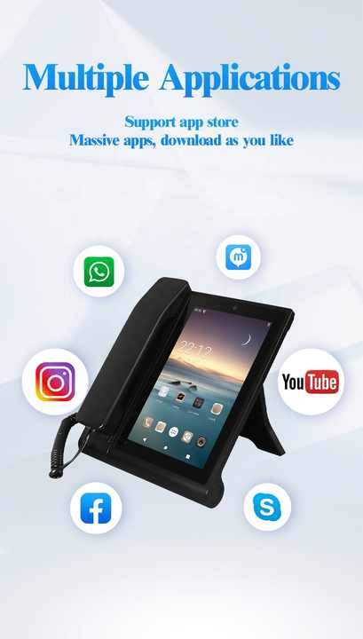 Video Call Android 13 Desk Bluetooth for Office School Hotels Tablet 4G ...