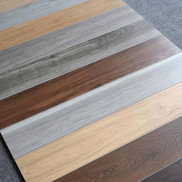 All porcelain Wood Grain Tiles Non-Slip for Living Room Bedroom Solid ...