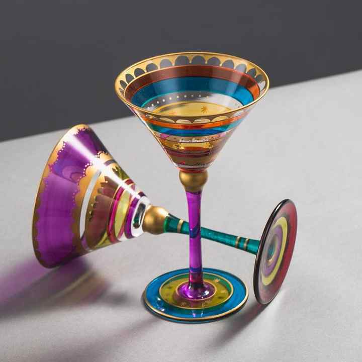 OEM/ODM Custom European Style Painted Cocktail Cup Crystal Glass ...
