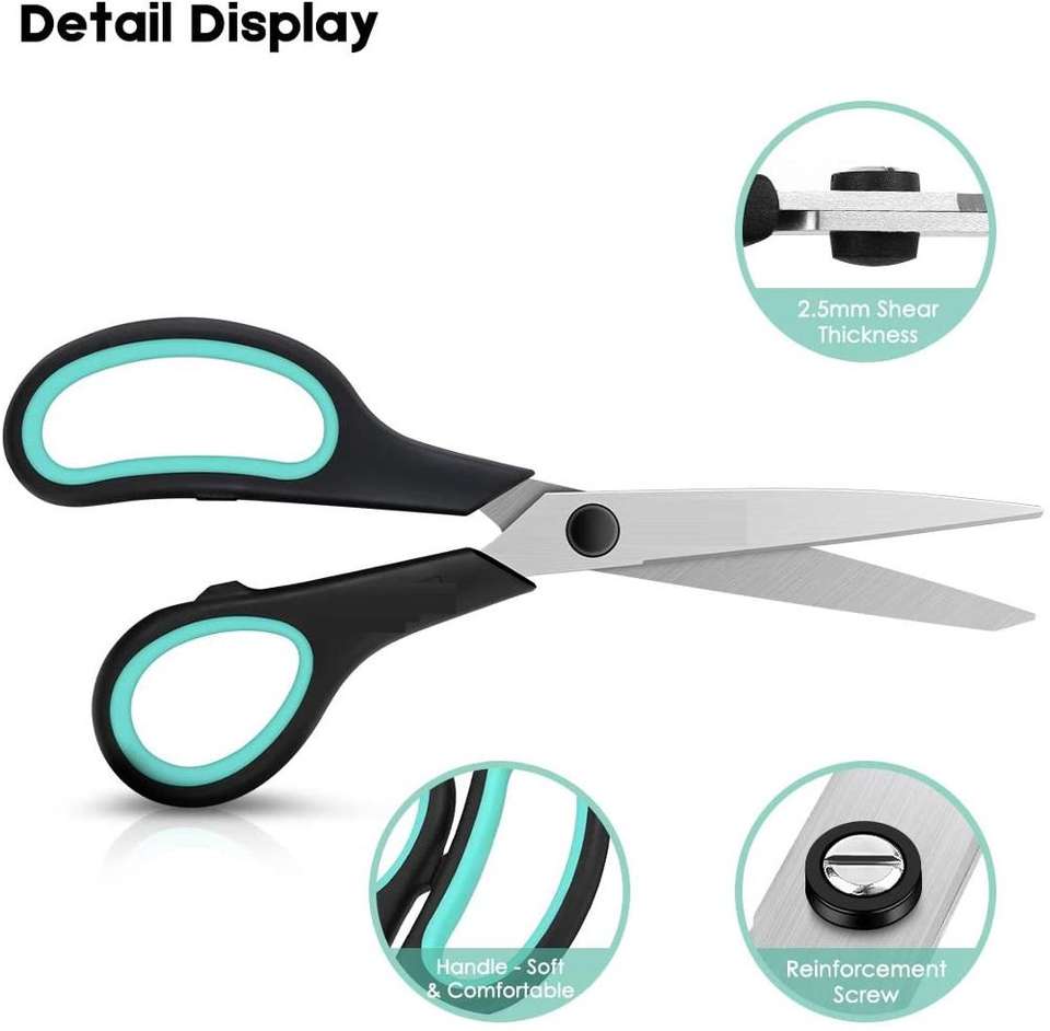 8" Stainless Steel Scissors - Sharp, Versatile Blades