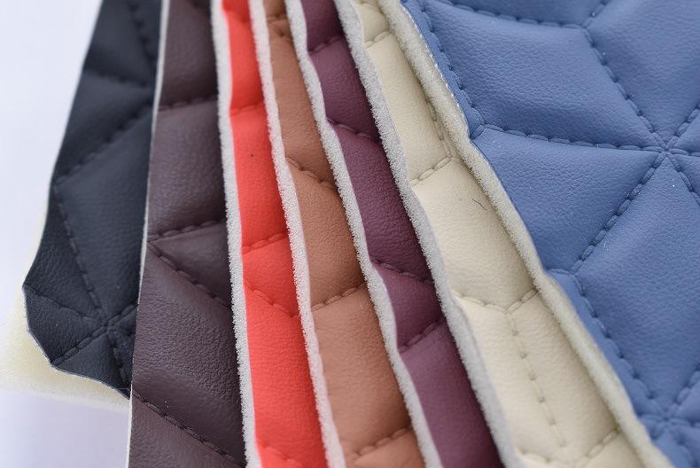 Quilted Embroidery Pvc Leather Car Floor Mat Roll for Car Mats Car Seat ...