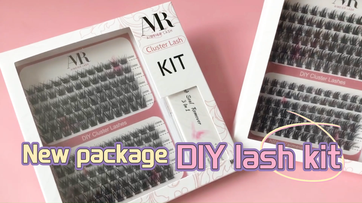 Bulk Cluster Lashes Fluffy Private Label Natural D Curl Cluster Lash ...