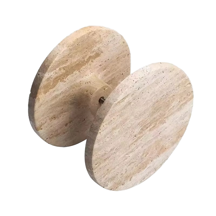 Wabi Sabi Modern Travertine Stone Natural Marble Handle Pull Knob for ...