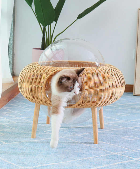 Four Seasons Universal Transparent Space Capsule Flying Saucer Rattan ...