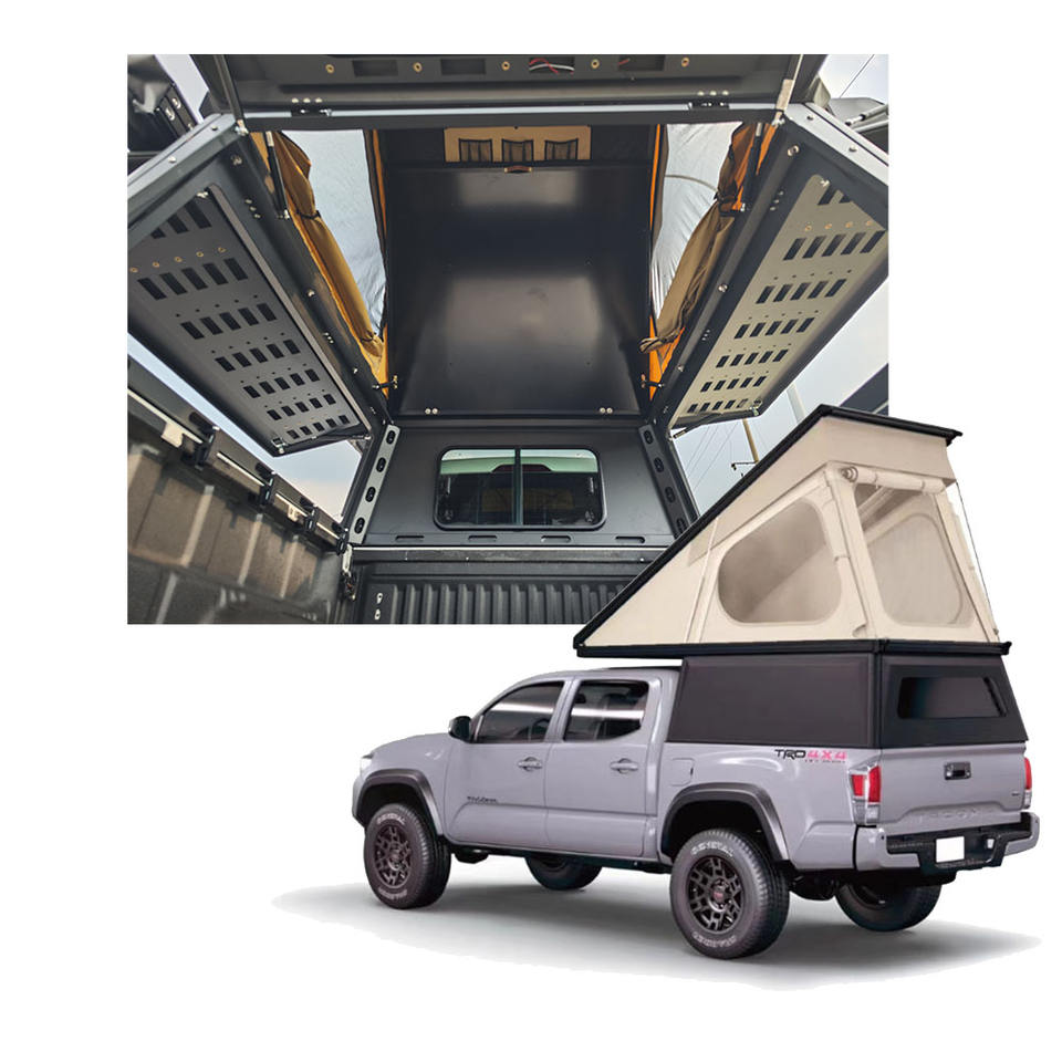 Hardtop Truck Camper Shell Aluminum Topper Tent Hard Car Roof Tent ...