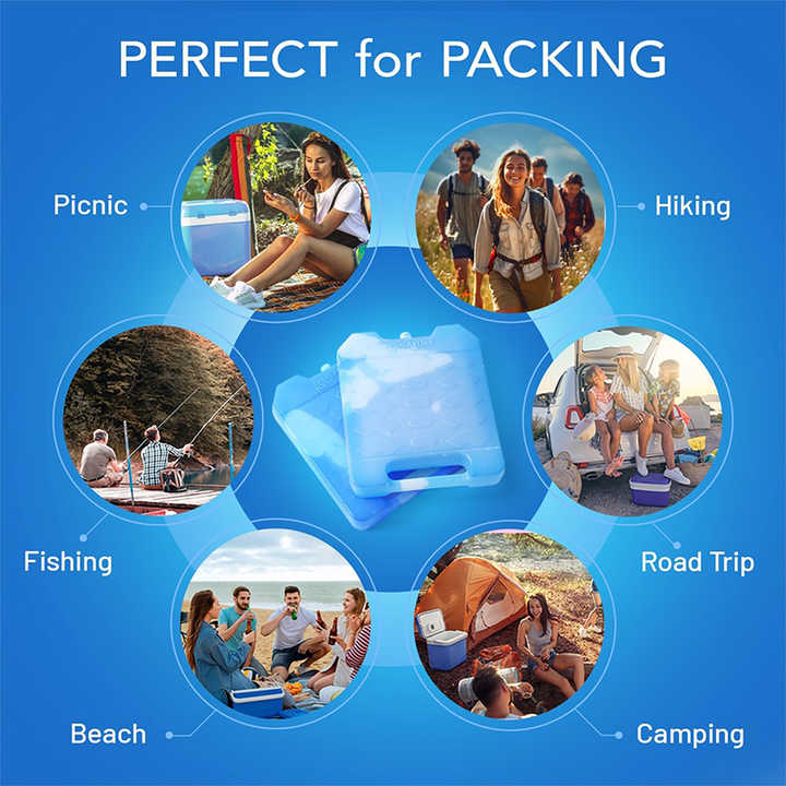 Portable Reusable Customizable Shapes Freezer Box Ice Cooler for Ice ...