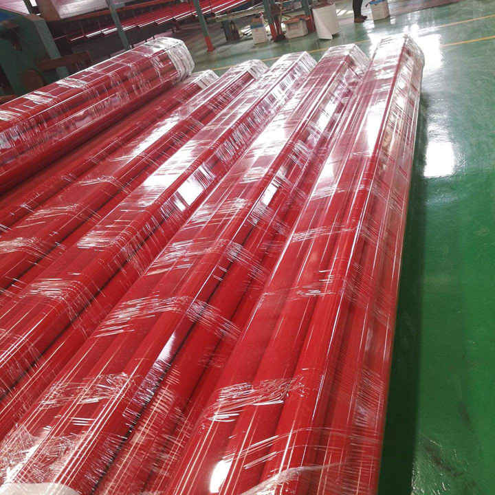 ASTM A53 Type E Grade B ERW Sch40 Red Painted Carbon Steel Tubes Weled ...