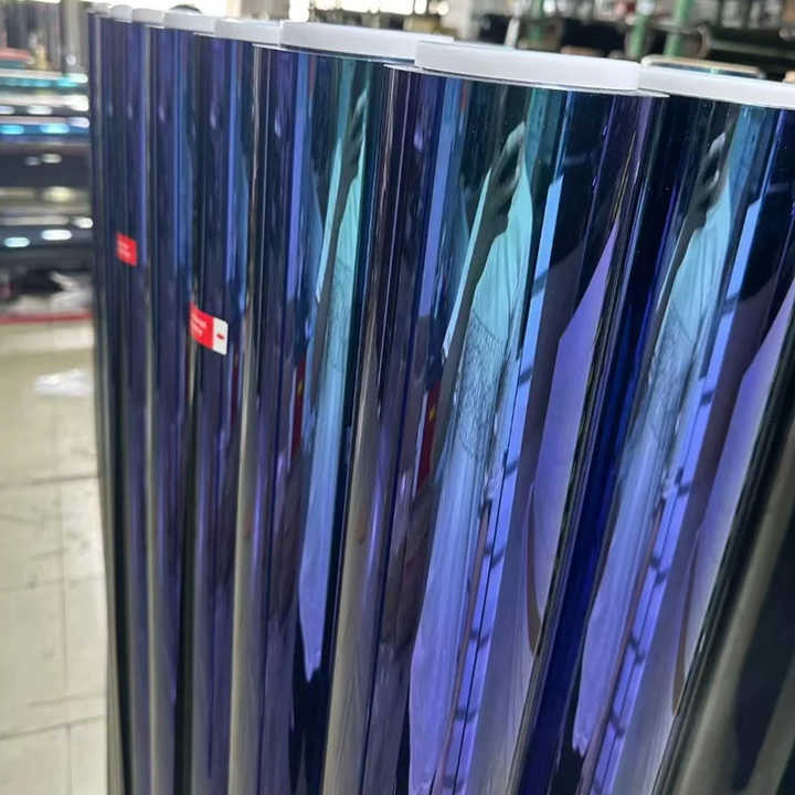 20% 60% 70% 85% Vlt Blue to Purple Red Green Chameleon Windshield Film ...