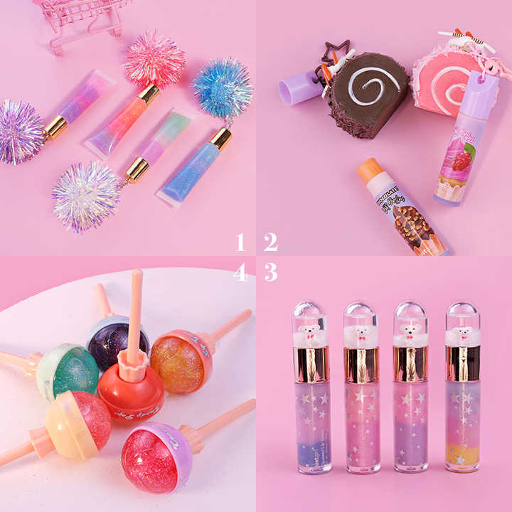 Professional Children Makeup Manufacturer Key Chain Fruity Cute Lip ...