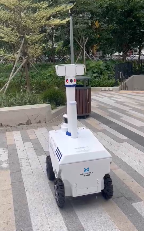 All-Terrain Outdoor Security Patrol Robot Compact Autonomous Navigation ...