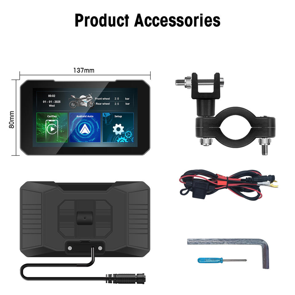 5inch GPS Navigator Car-Mounted Navigation System Wireless CarPlay ...