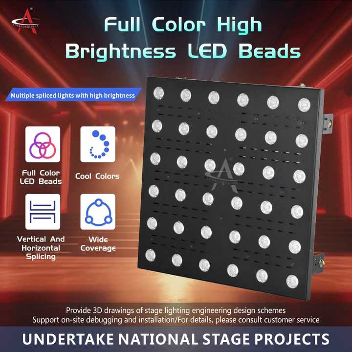 36 Full-Color Matrix LED Dyeing Effect Light Show Horse Racing ...