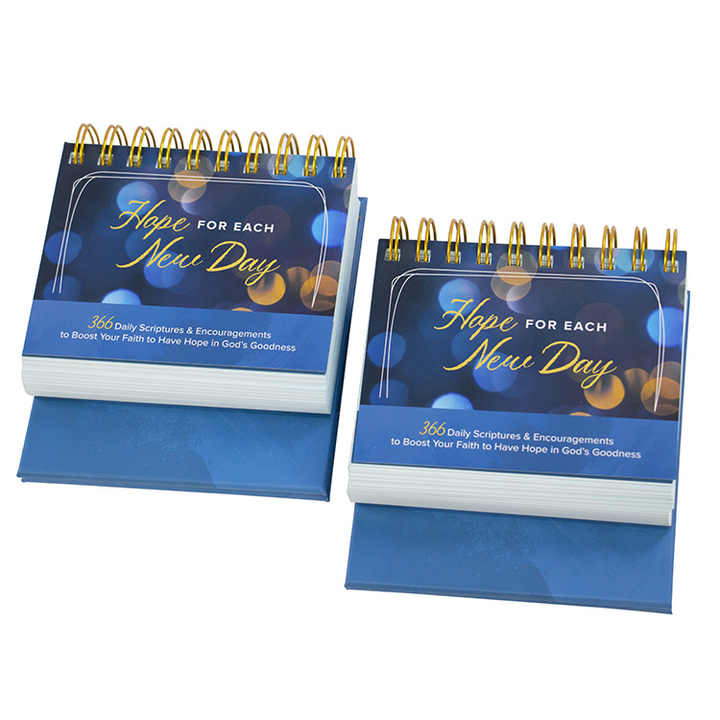Custom Printed Table Calendar Standing Flip Design Day Spiral Coil ...
