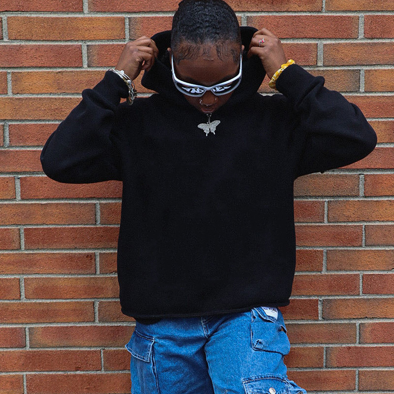 New Design Full Zip Over Face Hoodie for Men - Custom Logo Hip Hop ...