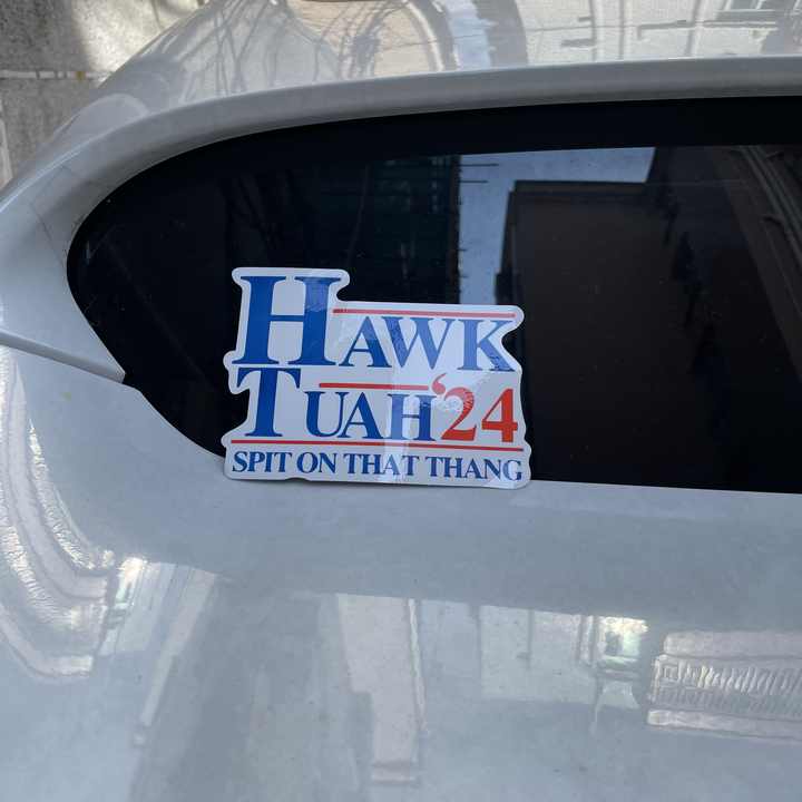 HAWK TUAN '24 SPIT on THAT TH ANG Spoof Insurance Stickers| Alibaba.com