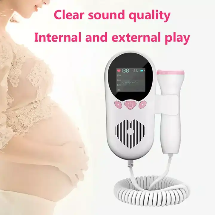 Ultrasonic Fetal Monitor Doppler Fetal Portatil Baby Heart Rate Monitor ...
