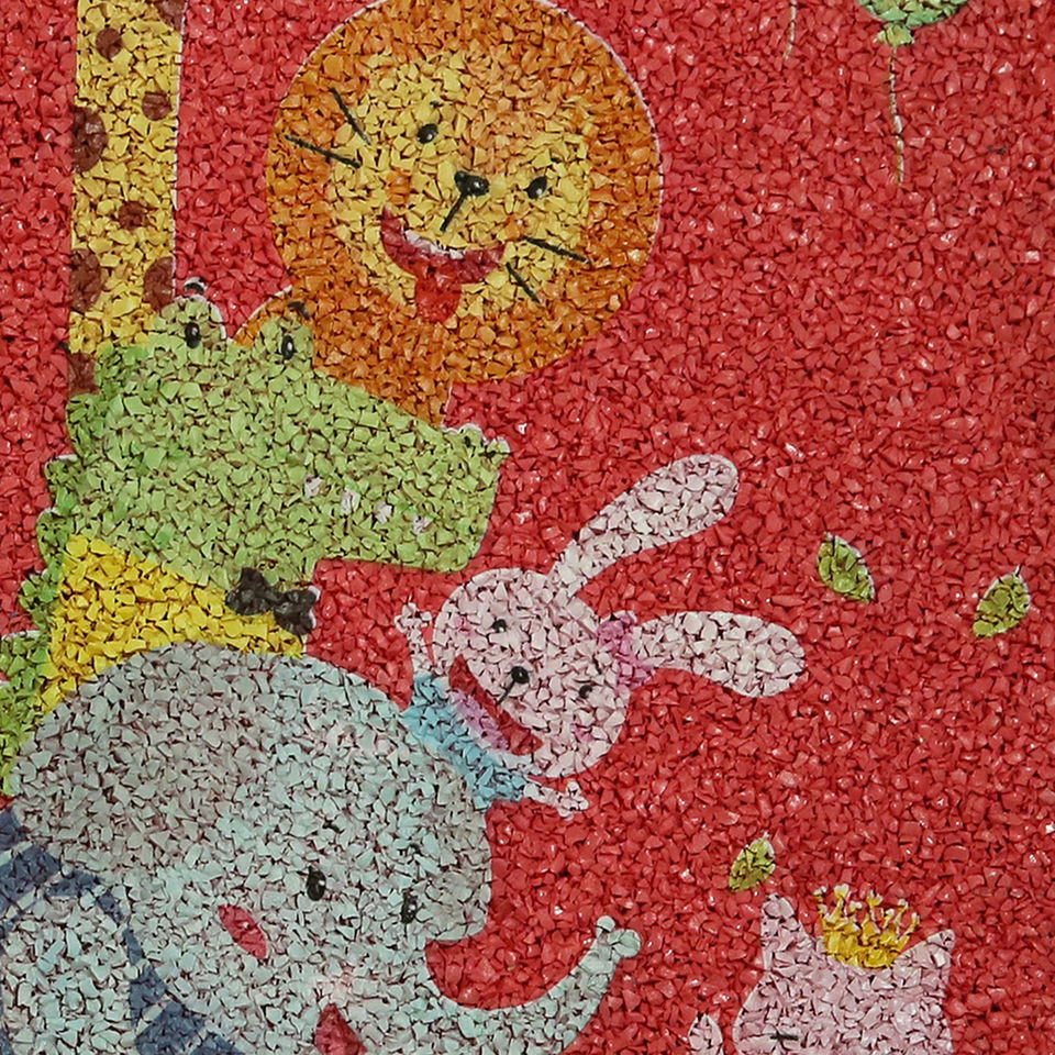 Permeable Wet Pour EPDM Rubber Flooring EPDM Rubber Granules Children ...