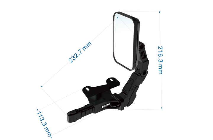 Armored Black Side Mirror for Tank 300 Upgrade No Drilling Required ...