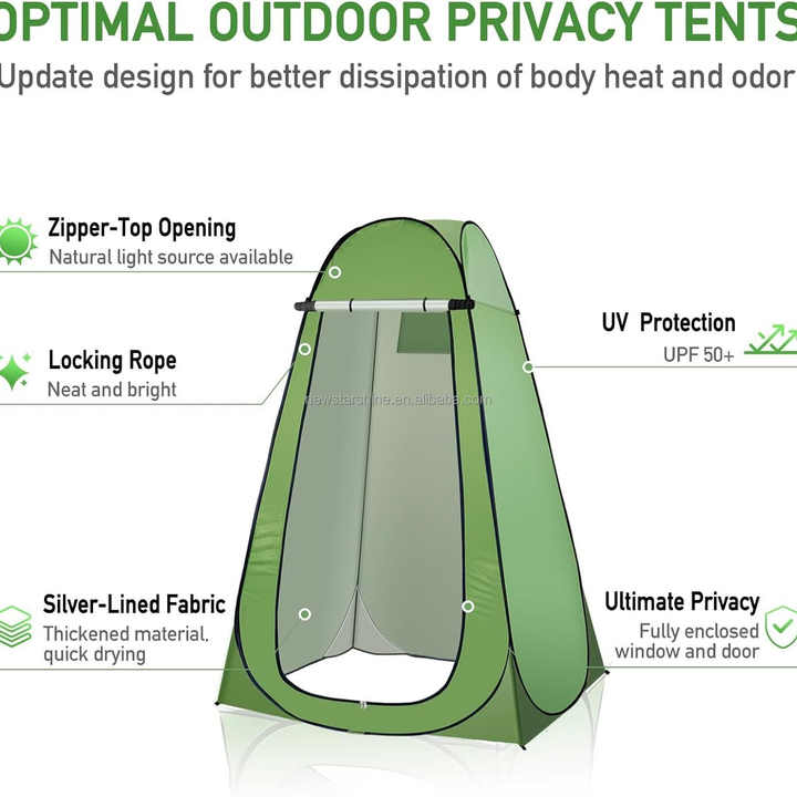 Portable Waterproof Popup Shower Tent for Camping & ODM