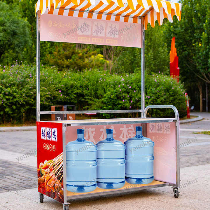 Folding Food Cart - Ideal for Night Market Snacks & Drinks