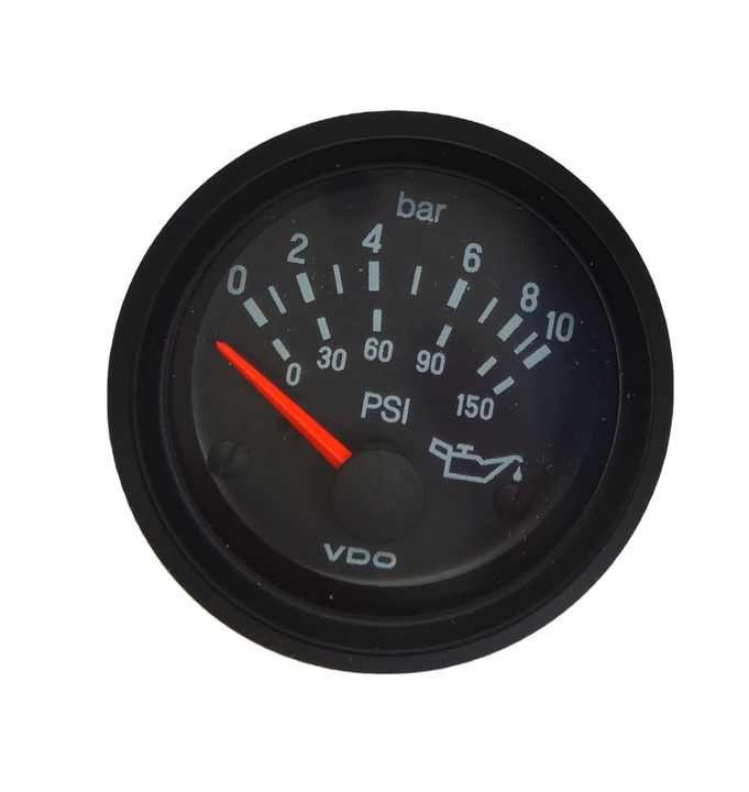 Genuine VDO 52mm 0-150PSI Vehicle Oil Pressure Gauge OEM | Wholesale