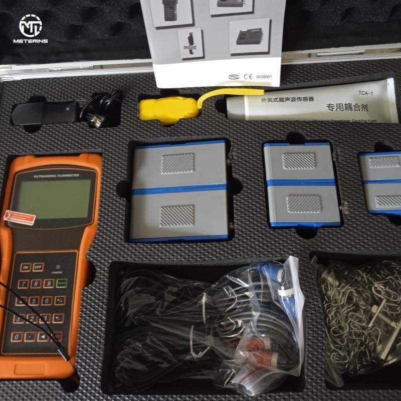 Handheld Clamp-On Ultrasonic Flow Meter for Water Oil Measurement ...