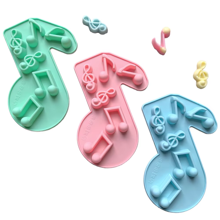 Music Note Silicone Fondant Mold Music Note Cake Chocolate Candy Molds ...