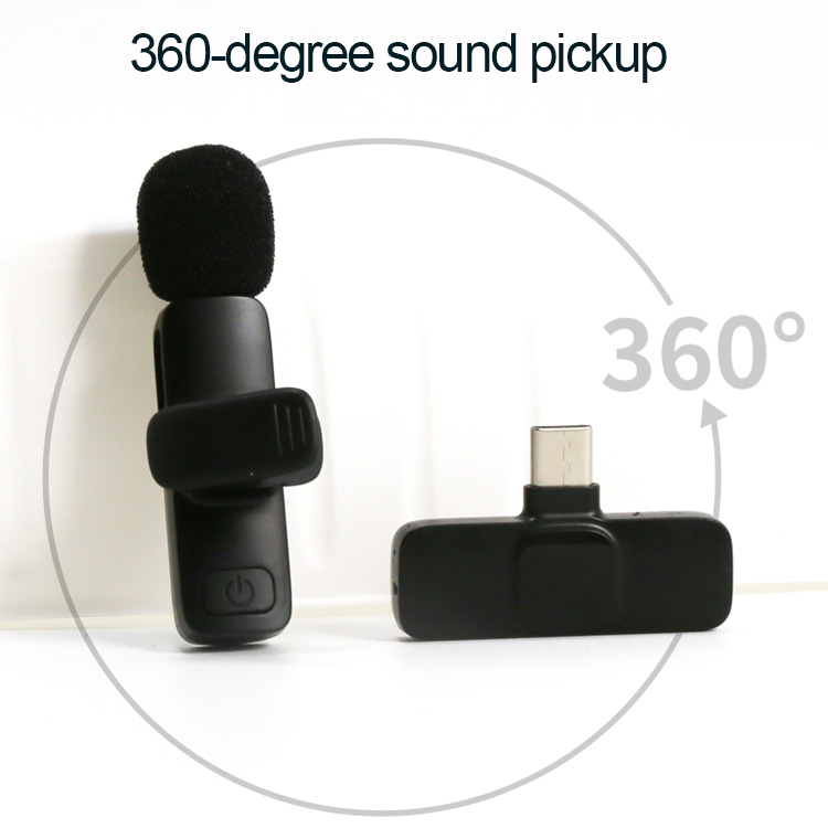 Wireless Microphone - Professional Lavalier Mic for Live Broadcast