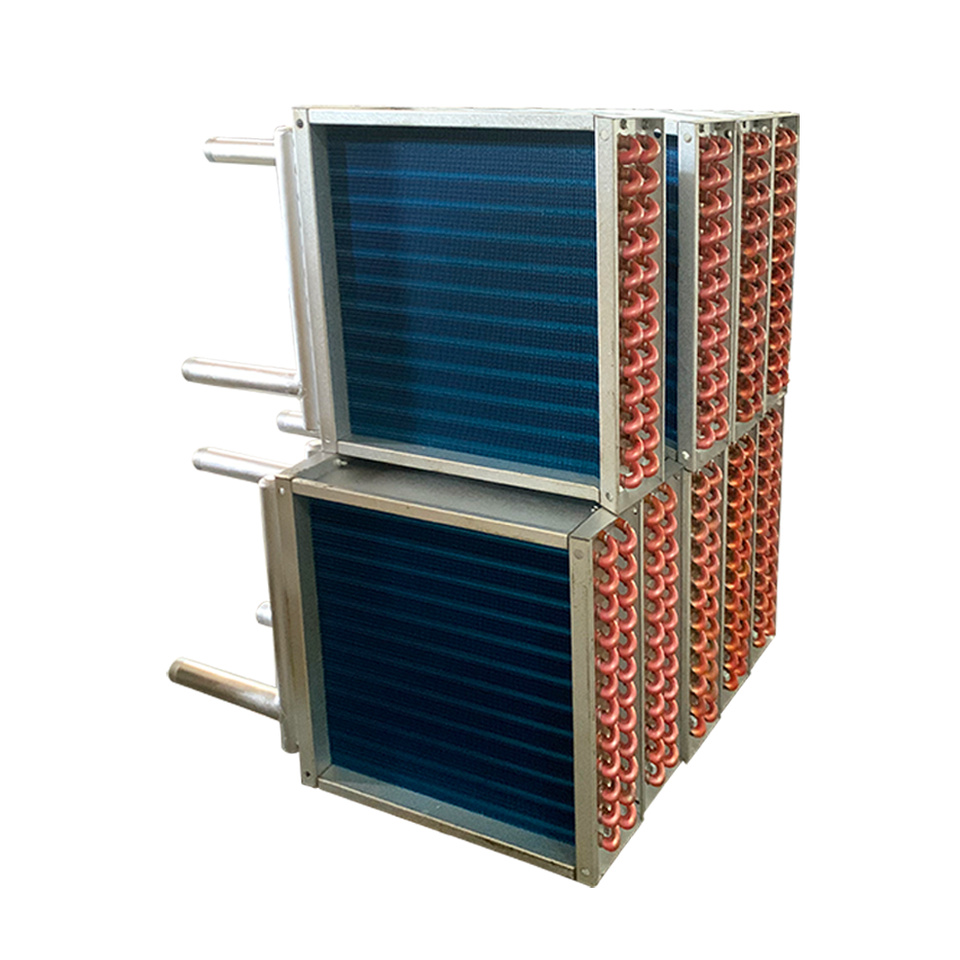 Copper Tube Water-Cooled Aluminum Finned Surface Cooler Hydrophilic ...