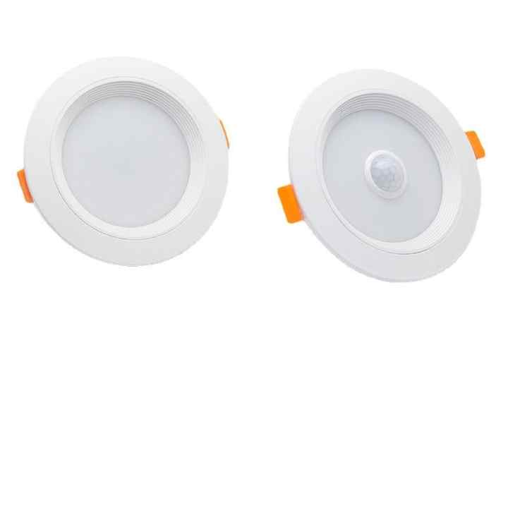 PIR Motion Sensor LED Downlight 5W 7W 9W Round Recessed Mount Infrared ...